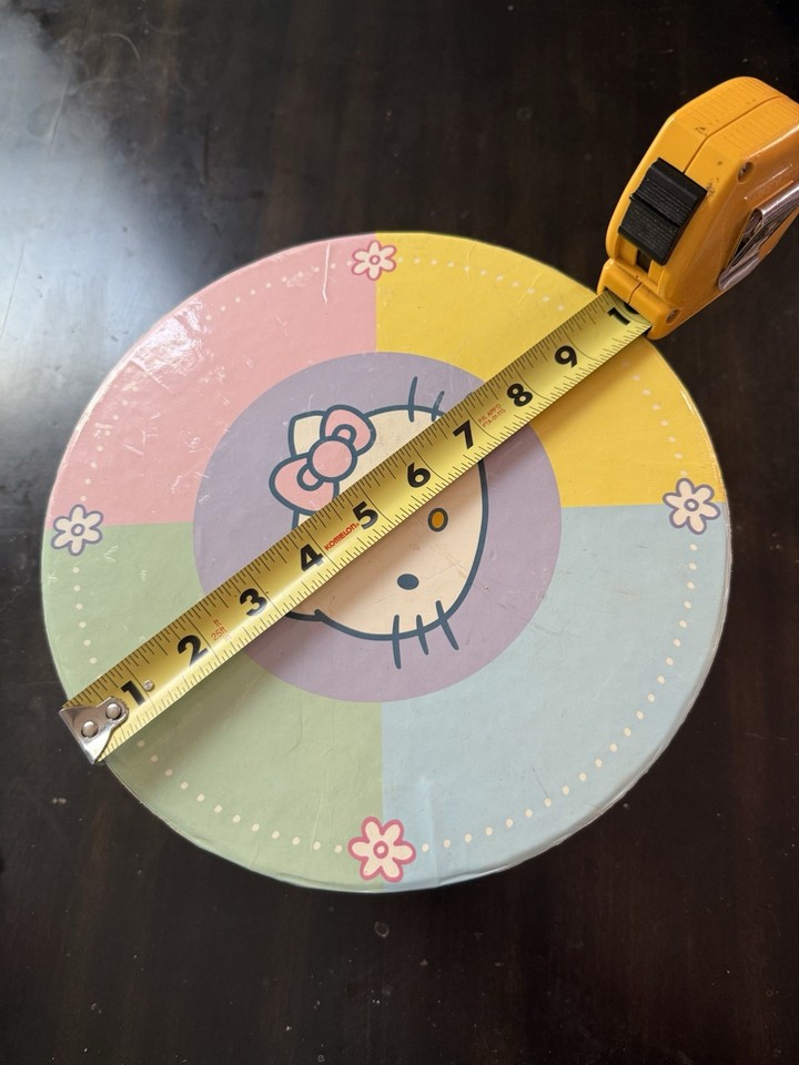 1999 Hello Kitty Sanrio Medium Round 10 “ Storage Box | eBay