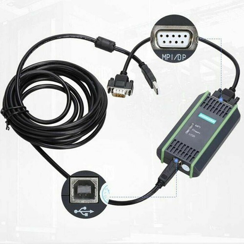 Adaptateur PC USBMPI câble de programmation USB pour Siemens S7 200/300 ...