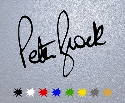 STICKER PEGATINA DECAL VINYL Peter Brock Signature | eBay