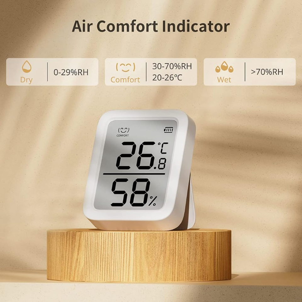 Thermometer Hygrometer, Bluetooth Indoor Humidity Meter for Home ...