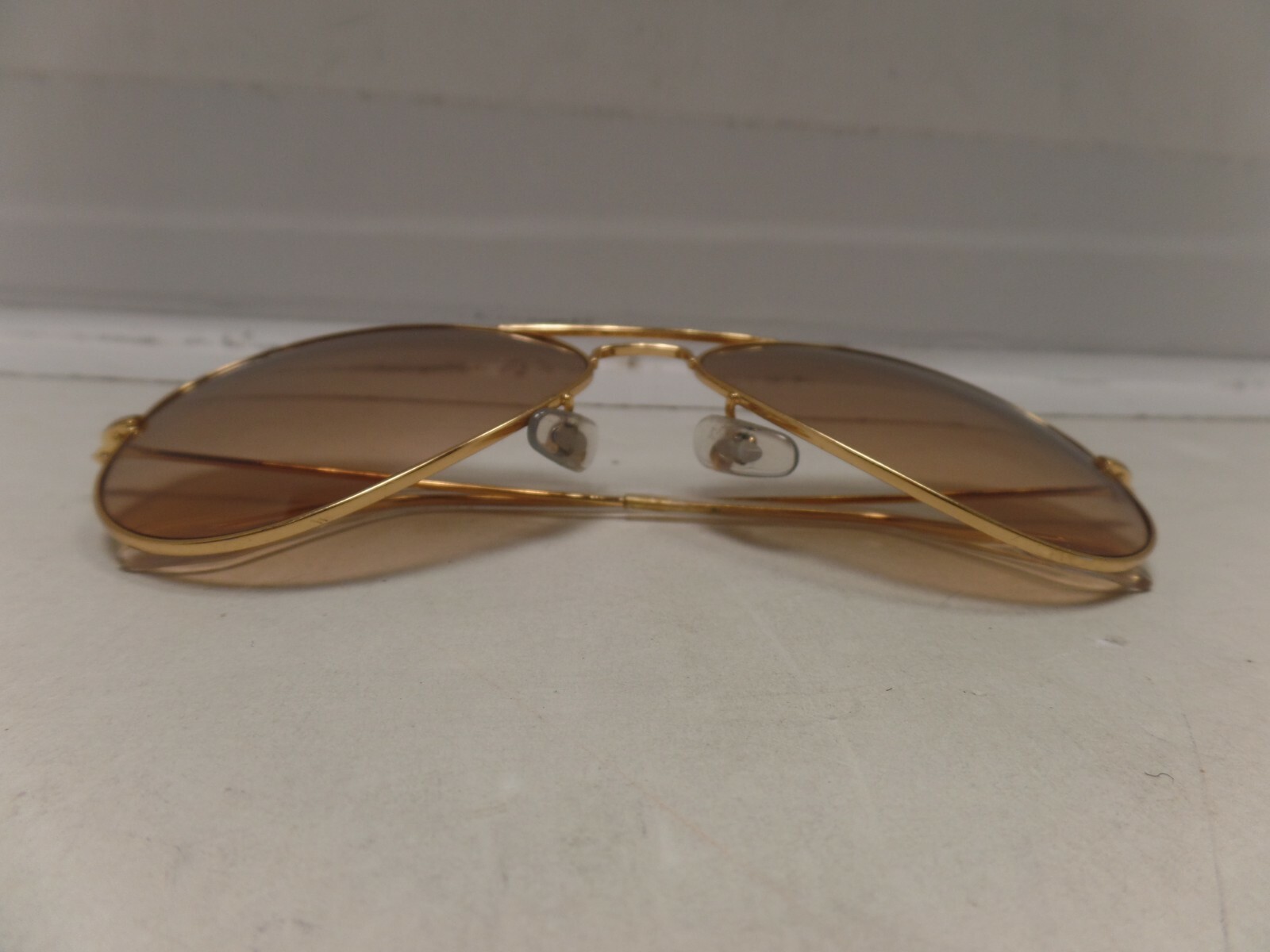GENUINE RAY-BAN GOLD FRAME AVIATOR SUNGLASSES 58[]14 - Gem