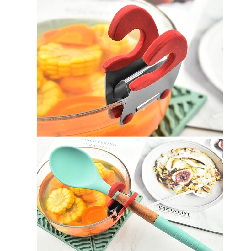 Anti-scald Grip Fixed Clamp Kitchen Accessories 2 Colors Choose for ...