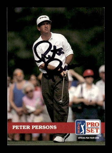 PETER PARSONS SIGNED 1992 PRO SET OFFICIAL PGA TOUR CARD #111 ON-CARD ...