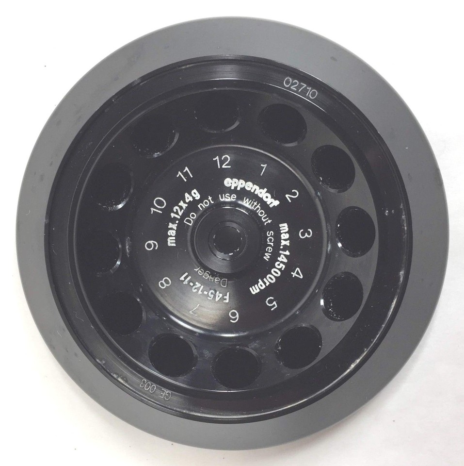 Eppendorf Rotor F45-12-11 for MiniSpin Plus 5453 Centrifuge, 14,500 RPM ...