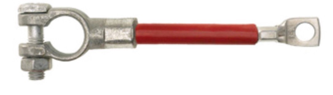 600mm Positive Battery Cable Lead - Connector and Ring Terminal Red 24 ...