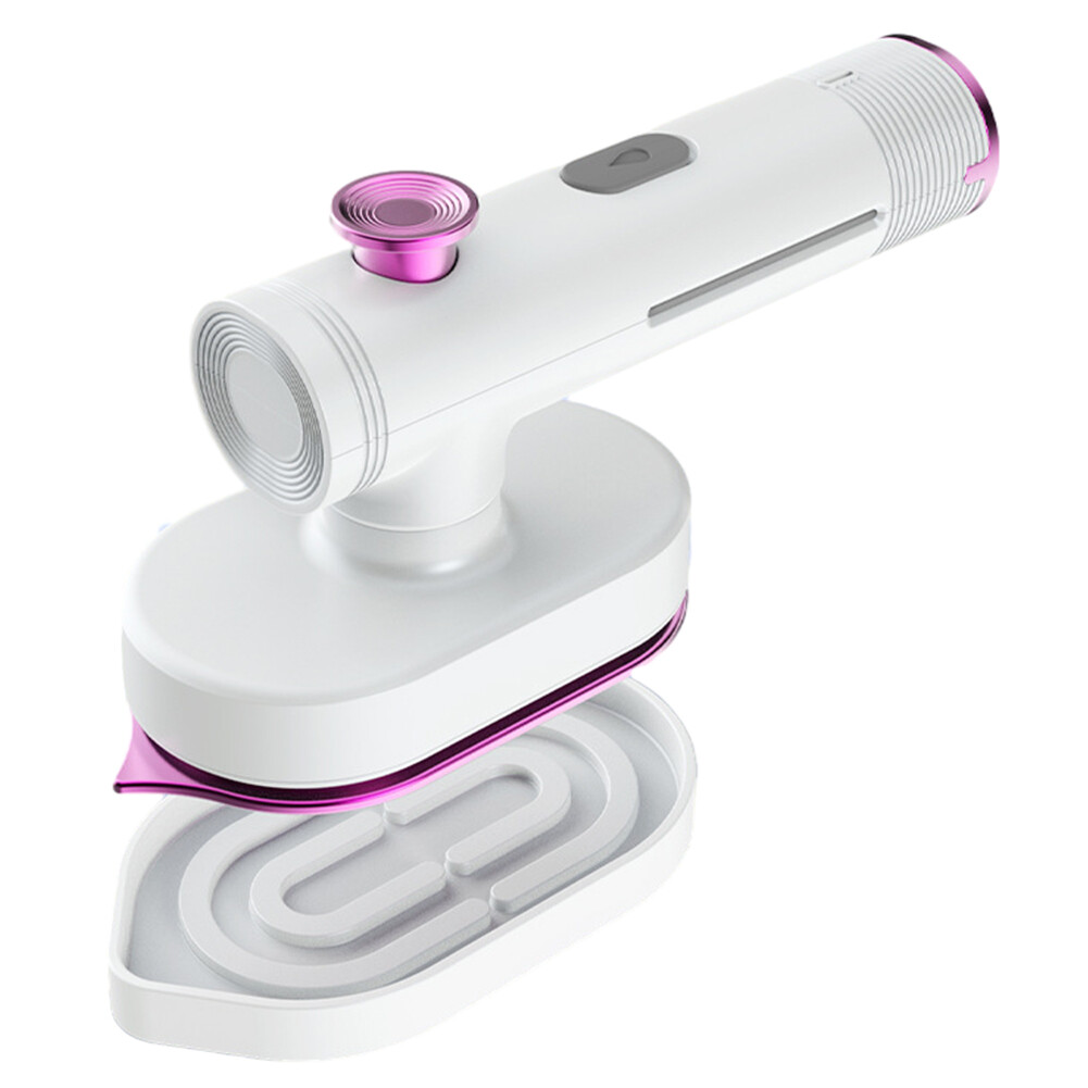 Mini Clothing Steamer Wet and Dry Ironing Fabric Wrinkle Remover (White ...