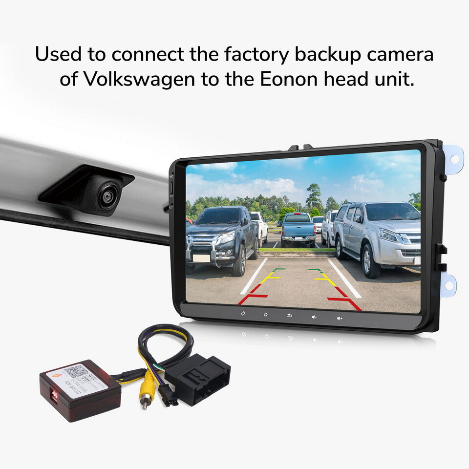 A501 Backup Camera Decoder Box for Volkswagen VW to Eonon Car Stereo ...