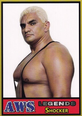 Shocker AWS Wrestling Trading Card Legends Wrestler WWE Lucha Libre AAA ...
