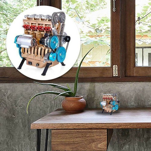 Kit Toys Kids Gifts Resin 4 Cylinder Engine Decoration Car Engine Model ...