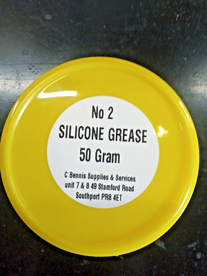 No 2 Silicone Grease Handy Size Tin 50 grams, Inert & Water Resistant ...