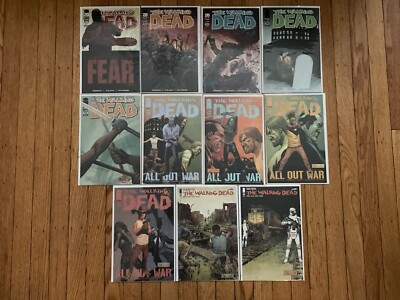 Walking Dead Comic (11) Lot 97, 100x2, 109, 110, 118, 120, 122, 126 ...
