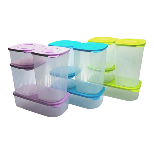 Tupperware Fresh N Cool Refrigerator Container Storage Set 12 Piece Set ...
