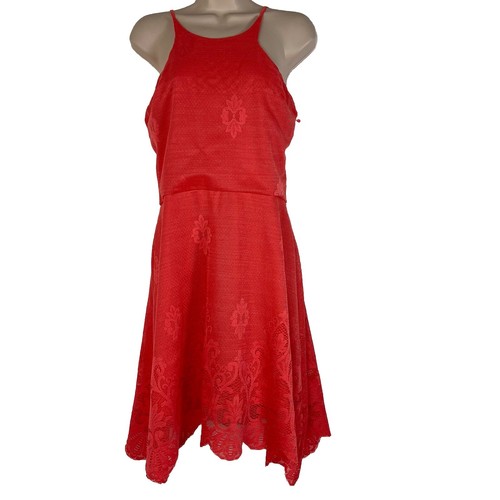 Love, Fire Dress Women's Large Sleeveless Above Knee Pink Lace Tank ...