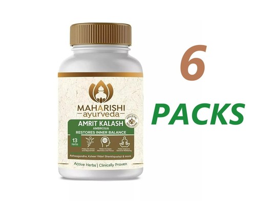 6 X Maharishi Ayurveda Amrit Kalash Ambrosia 60 Tabs Original FREE ...