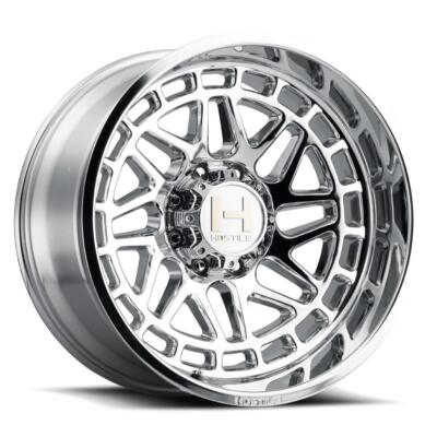 22 inch 22x12 Hostile Reaper Armor Plated Chrome wheels rims 5x5 5x127 ...