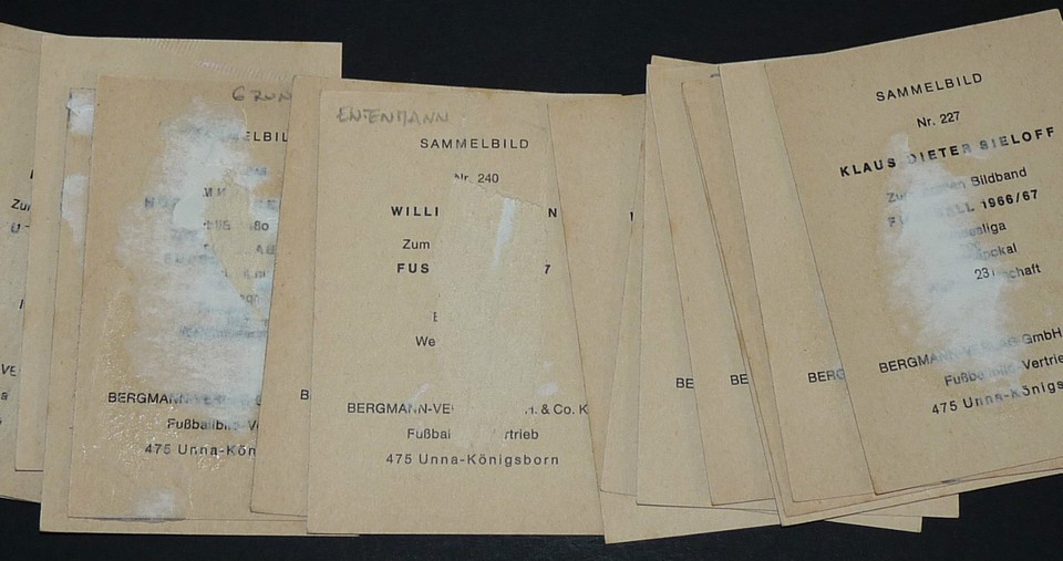 H.-P. KIRCHWEHM SCHALKE 04 FUSSBALL 1966 1967 FOOTBALL CARD BUNDESLIGA ...