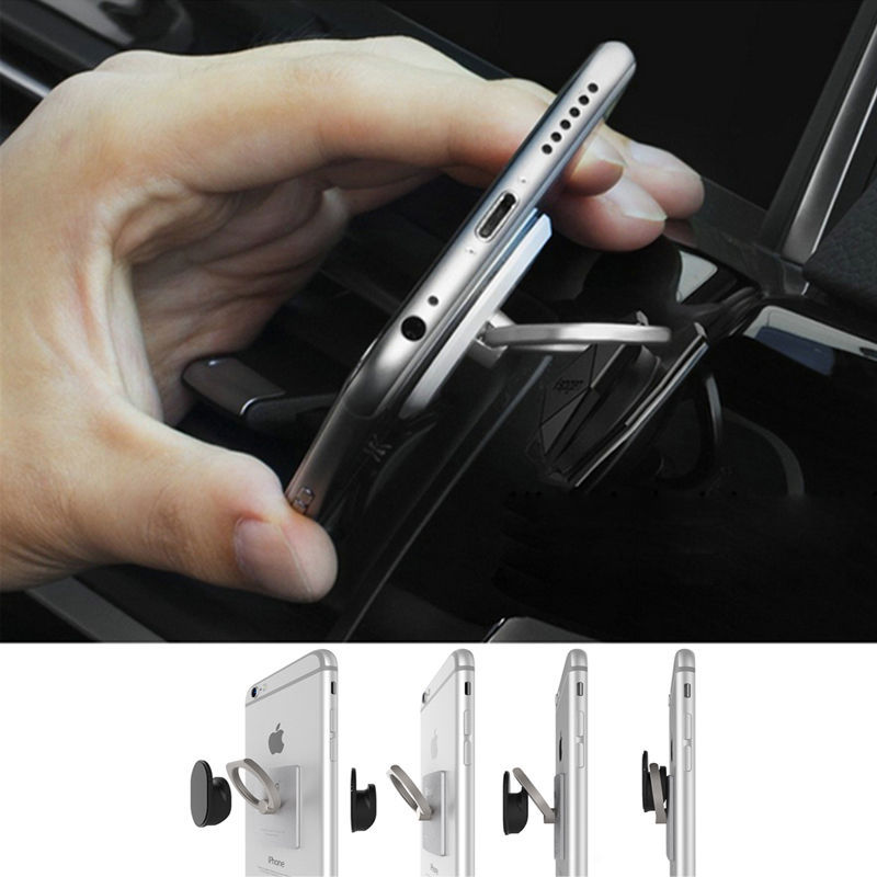 360° Universal Rotating Ring Stand Holder +3 Hook Mounts For All Cell ...