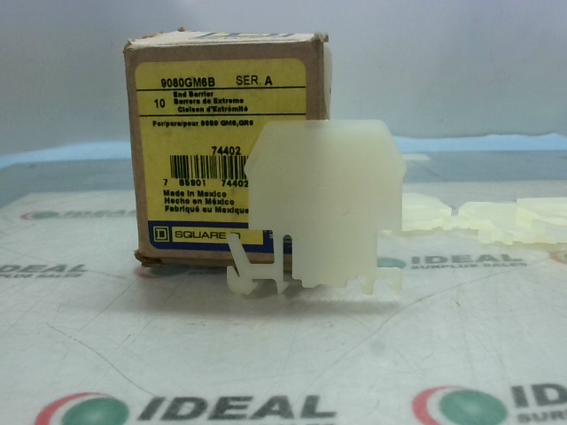 SQUARE D 9080GM6B Series A Terminal Block End Barrier (10 PCS) - New In ...