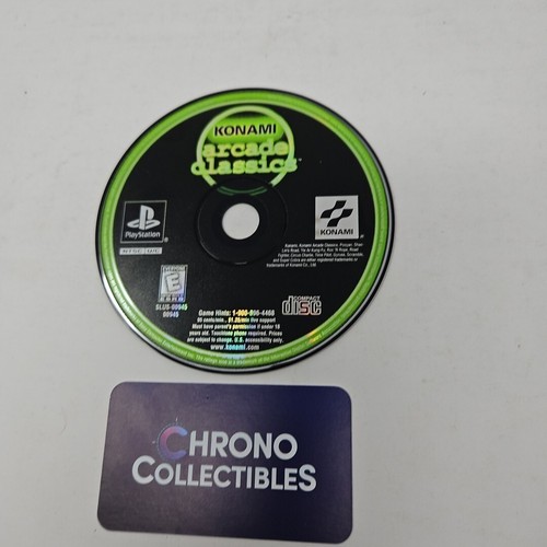 Konami Arcade Classics (Sony PlayStation 1, 1999) Disc Only 83717170587 ...