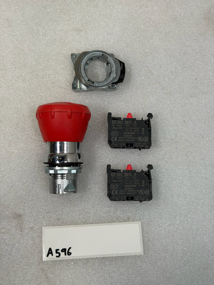 Sprecher + Schuh D7M-MT44 emergency stop push button operator | eBay
