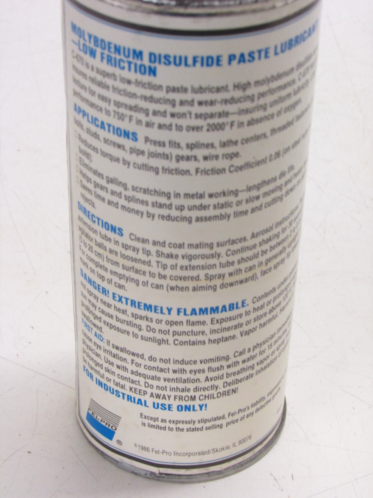 FEL-PRO C-670 MOLYBDENUM DISULFIDE PASTE LUBRICANT, #51050, 12-oz. | eBay