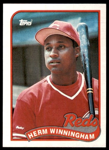 1989 Topps Herm Winningham Cincinnati Reds #366 | eBay