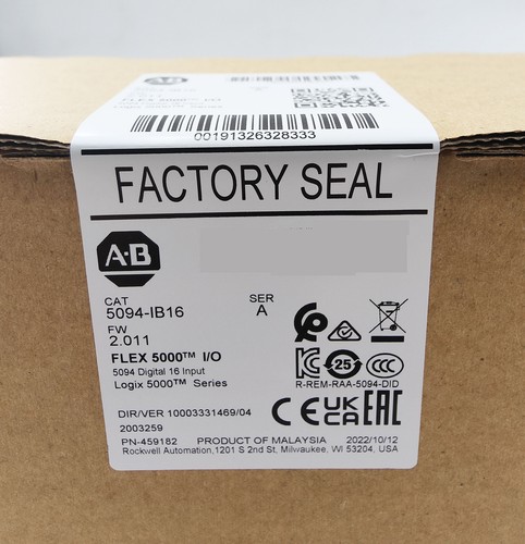 2022 New Sealed Allen Bradley 5094-IB16 FLEX 5000 Digital Input Module ...
