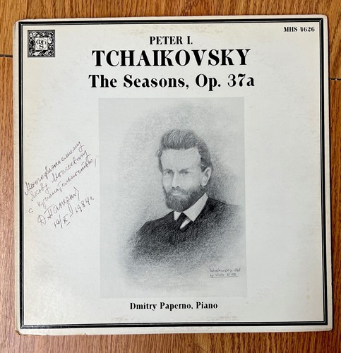 Signed LP Pyotr Ilyich Tchaikovsky ‎– The Seasons, Op.37a Dmitry ...