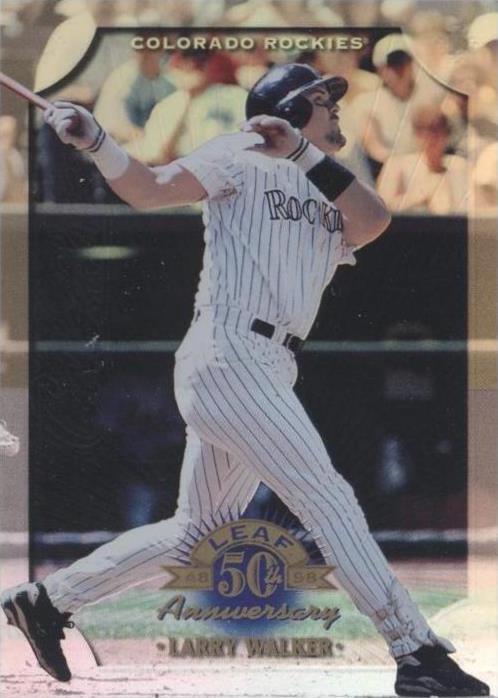 1998 Donruss Collections - Leaf Larry Walker #PC313 Prized Collections ...
