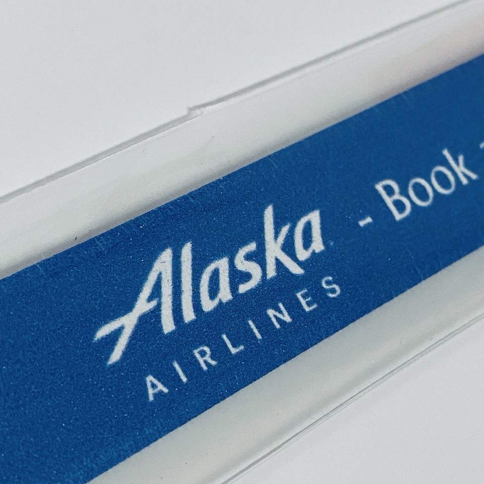 Nail File Emery Board Promo Alaska Airlines Manicure Tool w/Case ...