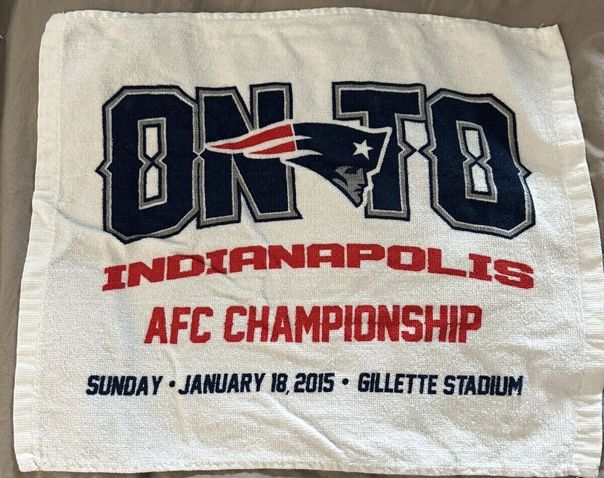 New England Patriots 1/18/2015 AFC Championship Rally Towel ...