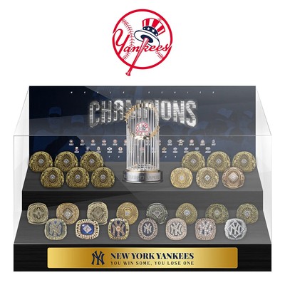 New York Yankees World Series Championship Trophy & 27 Rings with ...