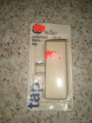 Vintage Polarized Triple Tap 15A-125V GE1737-21D Ivory | eBay