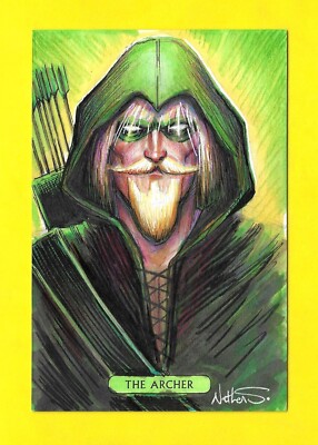 DC Comics Justice League Oversized Tarot Sketch Archer Green Arrow ...
