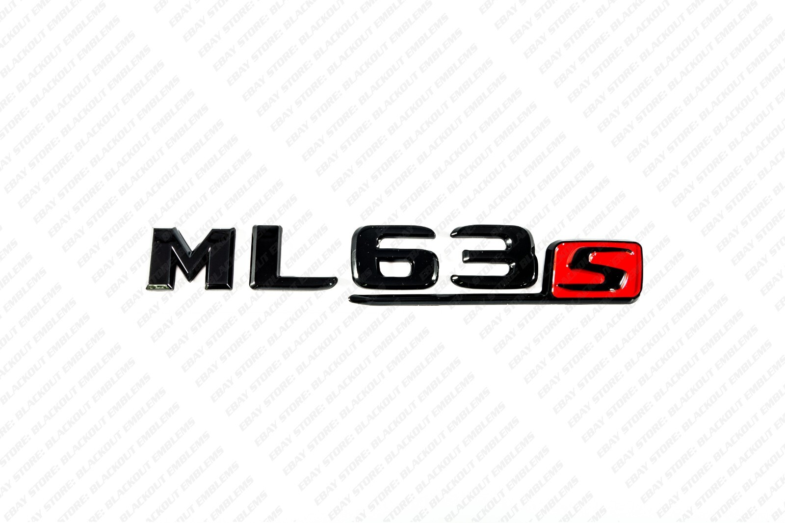 Trunk Black Emblem Badge Logo Letter for Mercedes-Benz ML63s AMG W166 ...