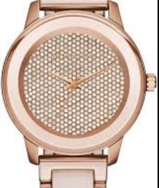 Michael Kors Women's Kinley Rose Gold Tone Blush Acetate Watch 38mm ...