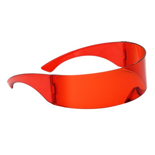 Unisex Futuristic Visor Sunglasses Robotic Shield Shades Party Supplies ...