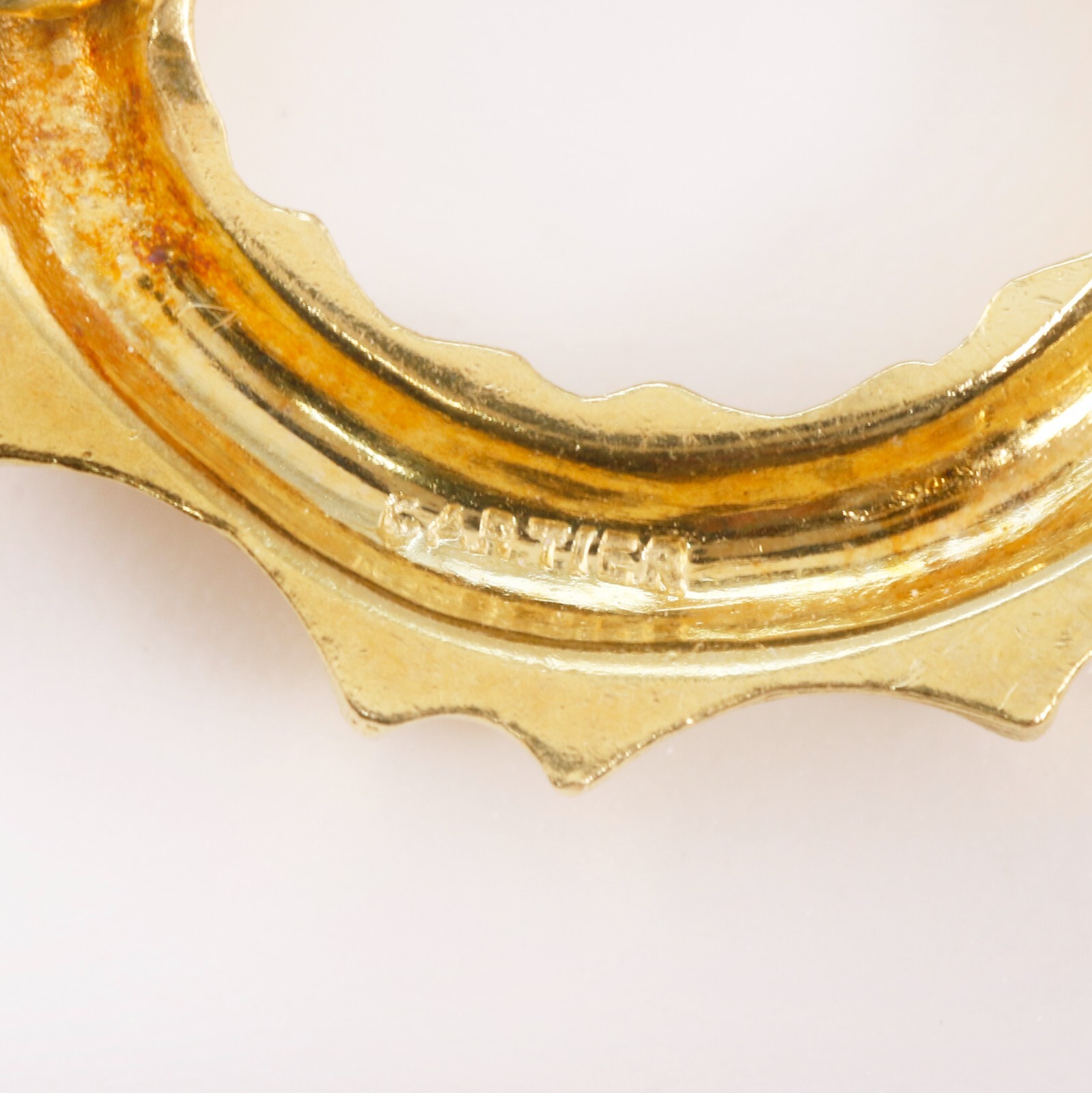 VINTAGE CARTIER 18K* YELLOW GOLD BAMBOO PIN & EARRING… - Gem