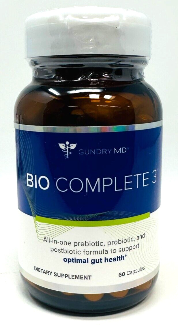 Gundry MD Bio Complete 3 Prebiotic Probiotic Postbiotic Support Optimal ...