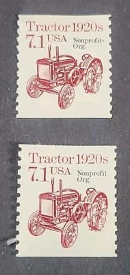 Scott #2127 US Stamps x 2 NONPROFIT US Tractor MNH 1987 | eBay