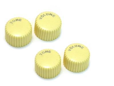 (4) Harmony Kay Style / CREAM Cupcake Guitar Knob Set / 2-Volume 2-Tone / New | eBay