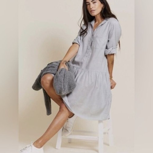 Grayson | The Changemaker Shirt Dress Gray Sz XL | eBay