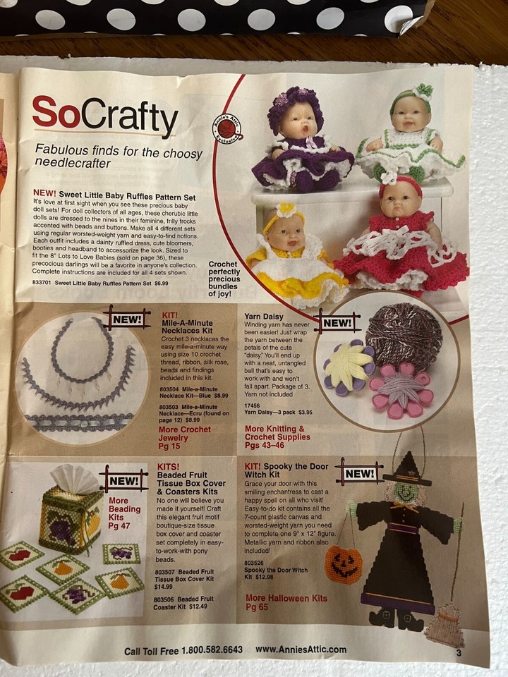 Vintage Fall 2005 Annie's Attic Magazine, Butterfly Loom Magic, Craft ...