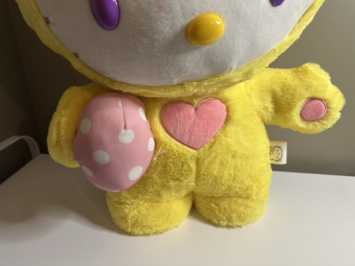 Hello Kitty Jumbo Stuffed Easter Bunny Greeter 20" 2022 Sanrio w/ Egg and Bow | eBay
