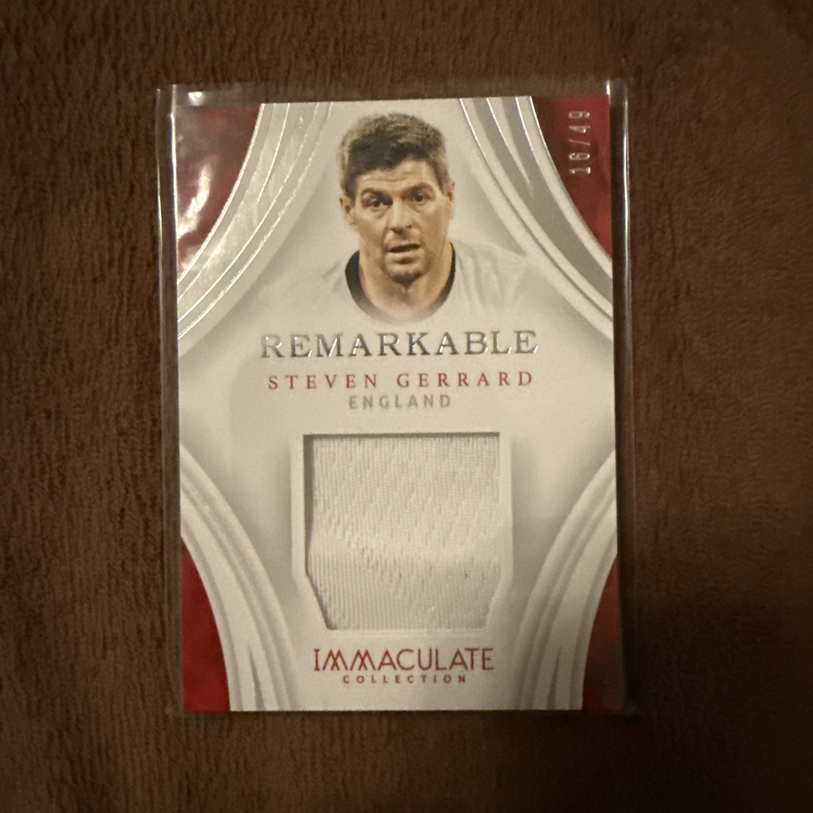 Steven Gerrard 2017 Immaculate #RM-SG Remarkable Memorabilia - Gold /10 ...