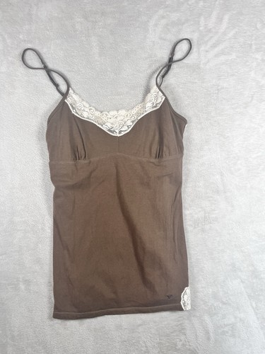 VTG American Eagle Womens Lace Trim Babydoll Cami Size L Elena Gilbert ...