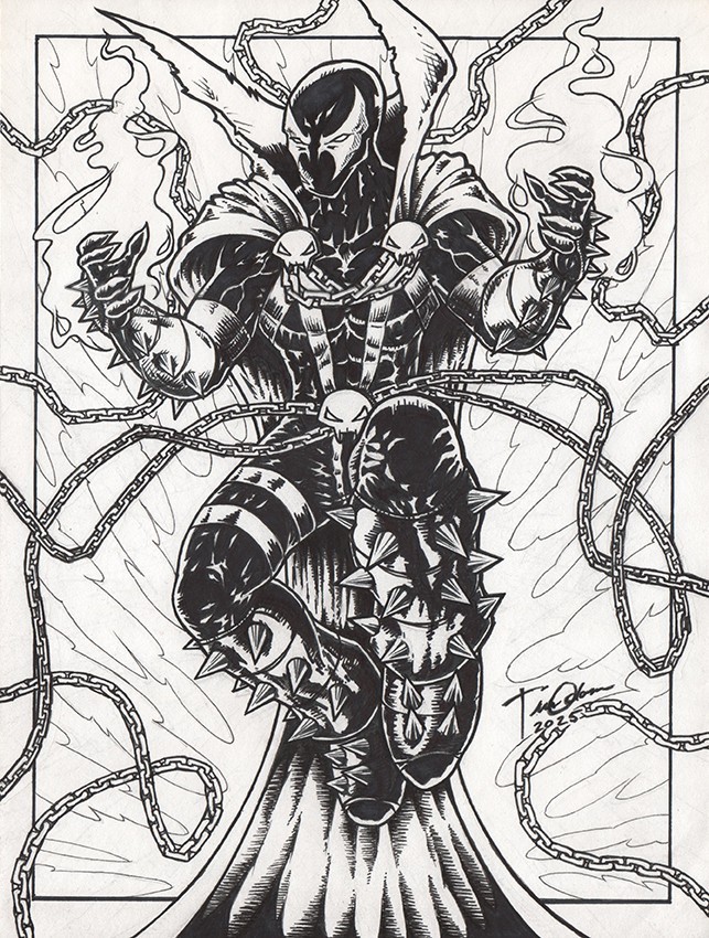 Spawn Illustration 9x12 Original Fan Art Signed by Artist | eBay