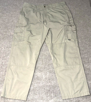 Tru Spec Pants Tactical Cargo Mens 42x32 Tan Ripstop Flex Waist BDU ...