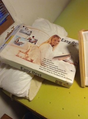 Easy Rest Wooden Adjustable Firm Back Support Bed Back Support VGC | eBay