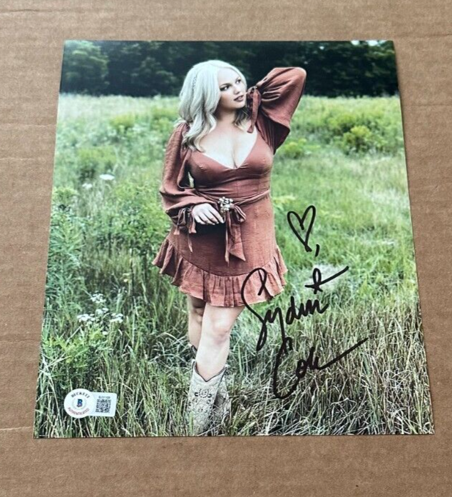 SYDNI COLE COUNTRY MUSIC STAR AUTOGRAPHED 8X10 PHOTO BECKETT COA ...